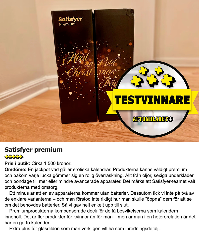 Satisfyer: Premium Adventskalender 2024, 1 949 kr